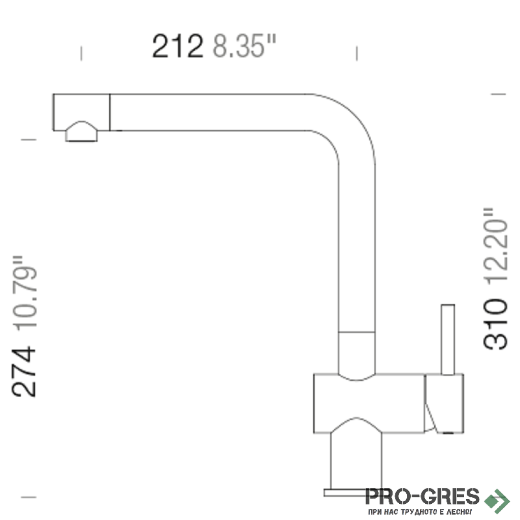 Смесител за кухня Croma SCHOCK Epos Fix 540000